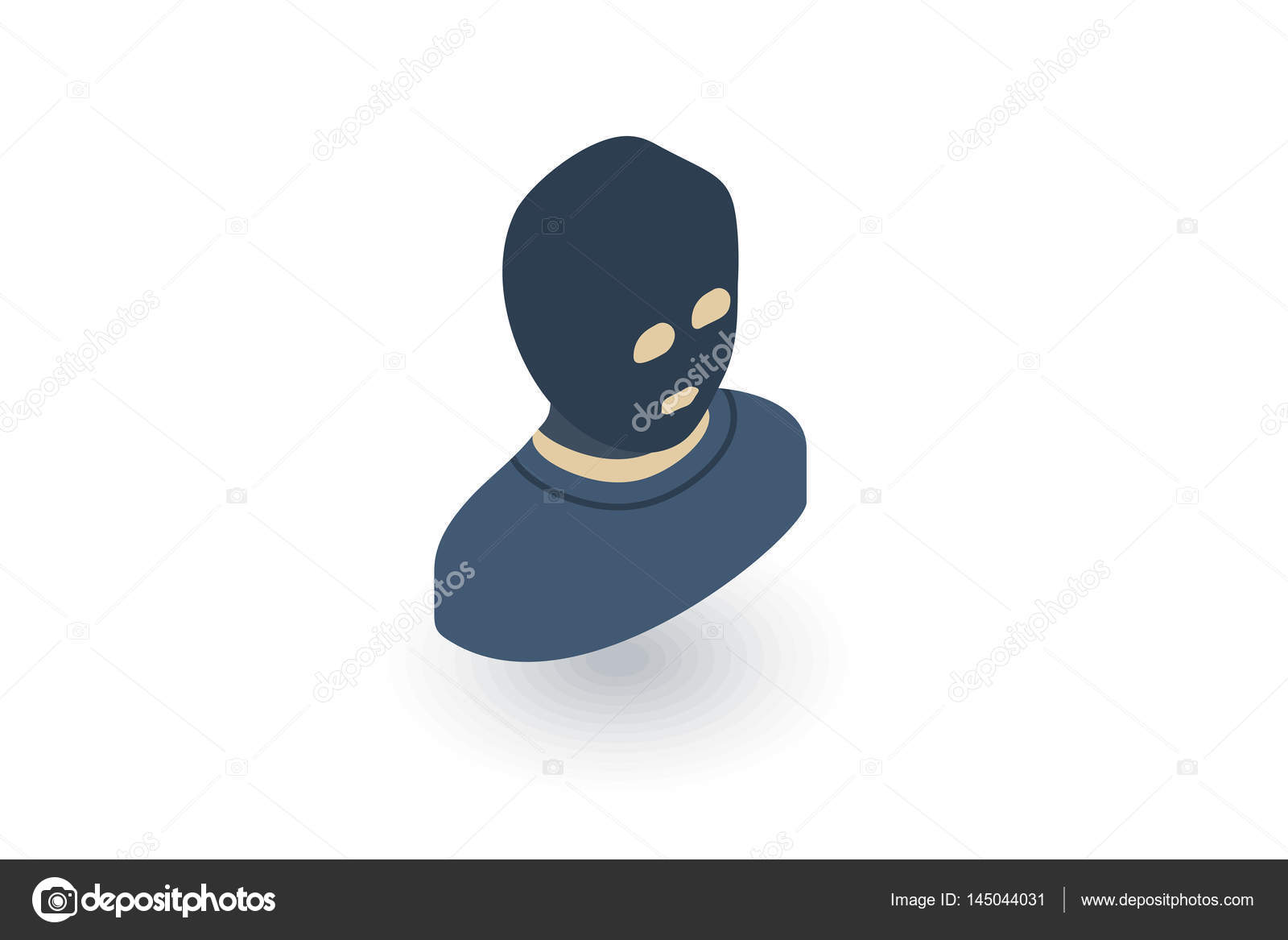 Terrorist in balaclava mask icon Stock Vector Image by ©r.Hilch #145044031