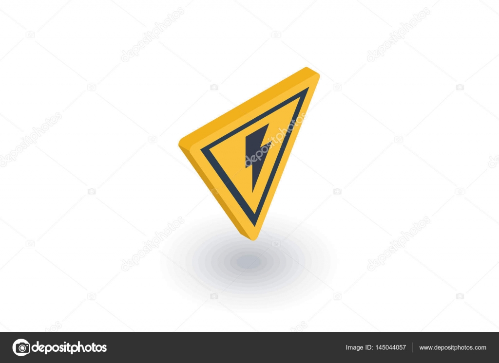 Sign of danger icon. 3d vector Stock Vector Image by ©r.Hilch #145044057