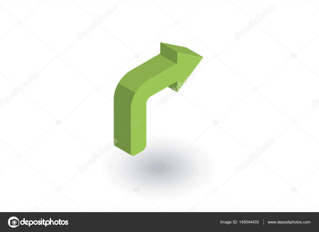 Right arrow isometric icon Stock Vector by ©r.Hilch 145044433