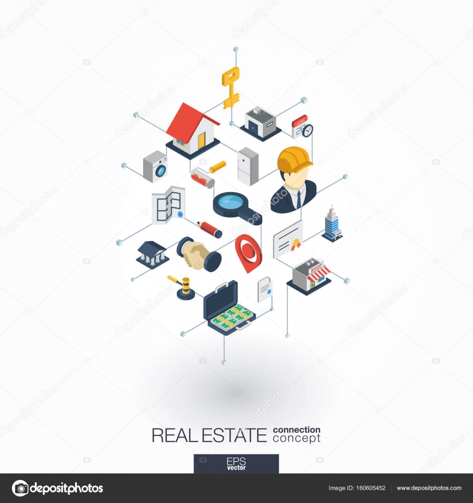 Real estate web icons Stock Vector by ©r.Hilch #160605452