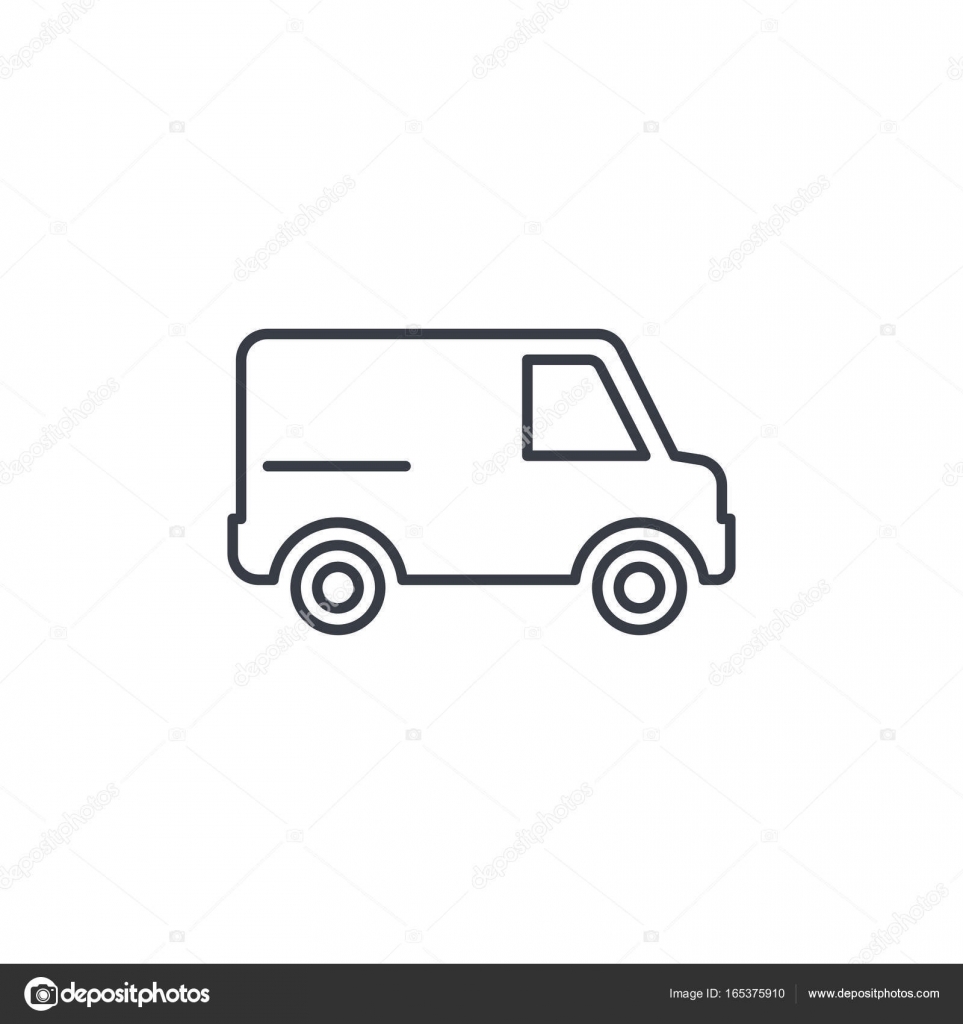 Minivan, transportation, car thin line icon. Stock Vector by ©r.Hilch ...