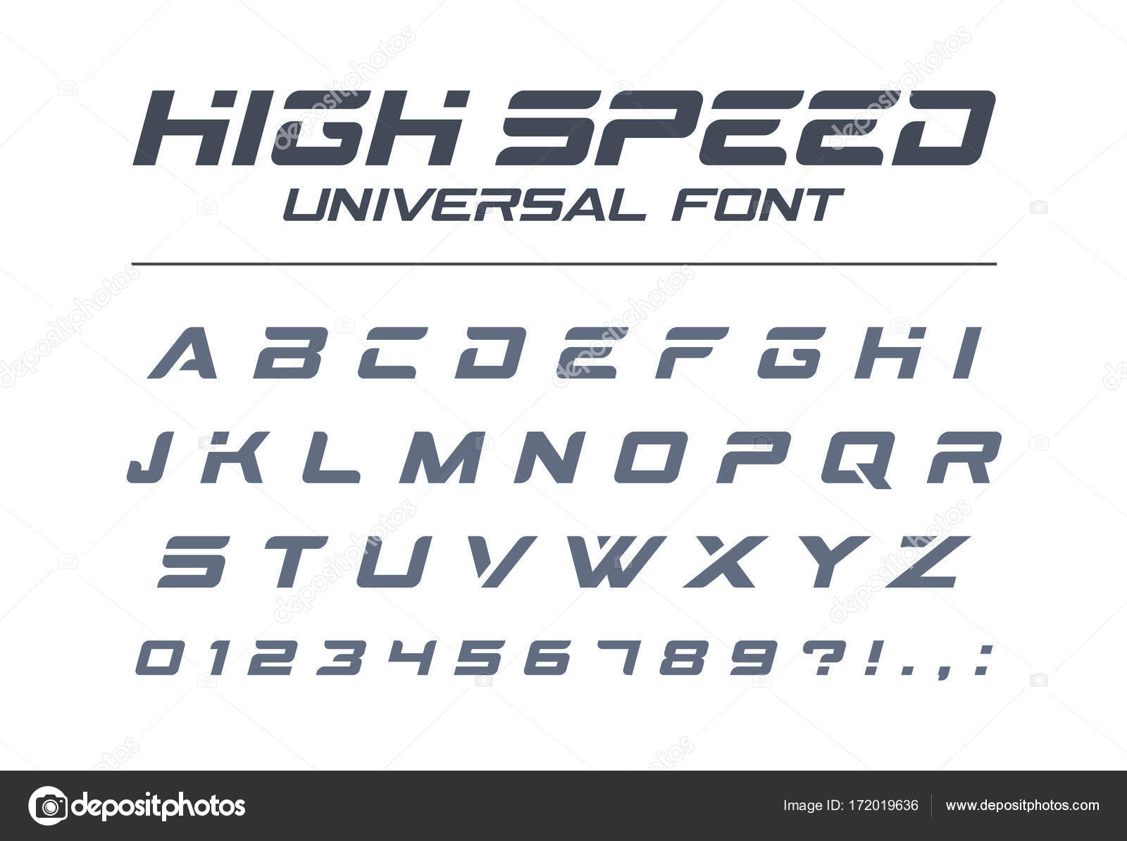 Speed font