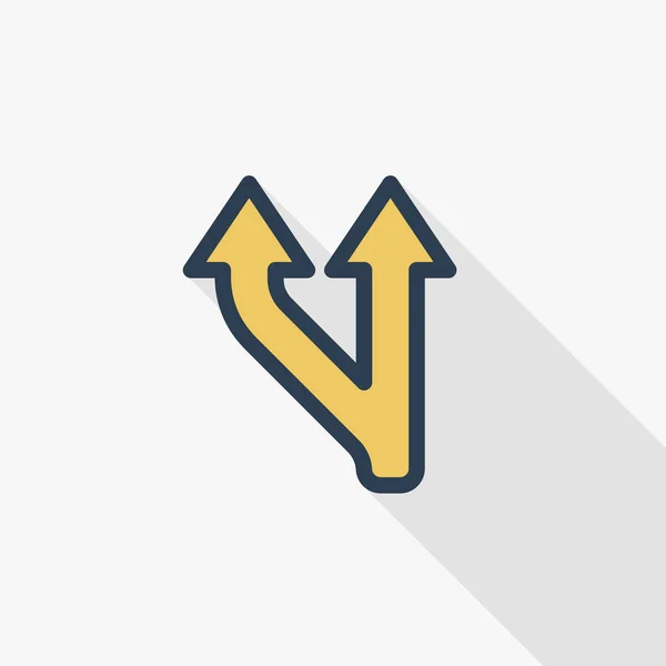 Two paths icon Stock Vector Image by ©r.Hilch #182961590