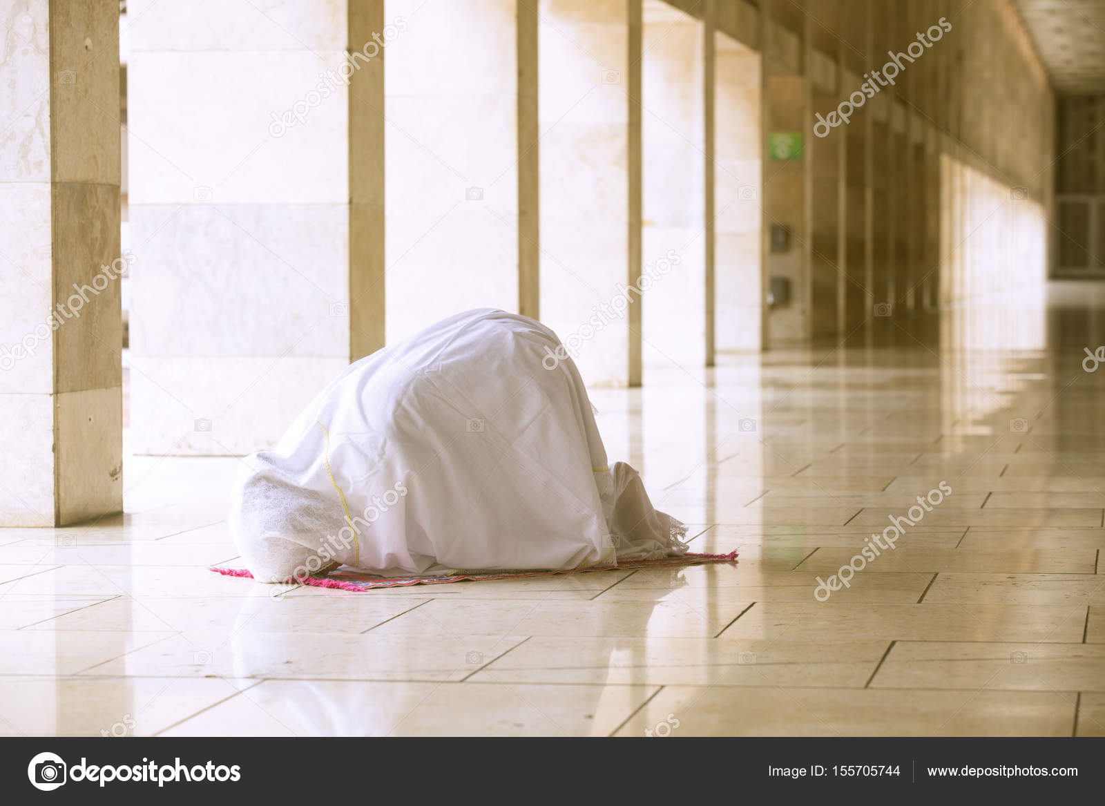 Prostrate Prayer Woman