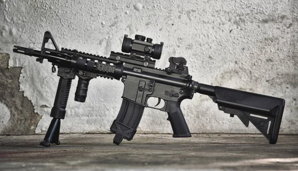 US Army weapon M4A1 carbine isolated on white background. Stock Photo ...