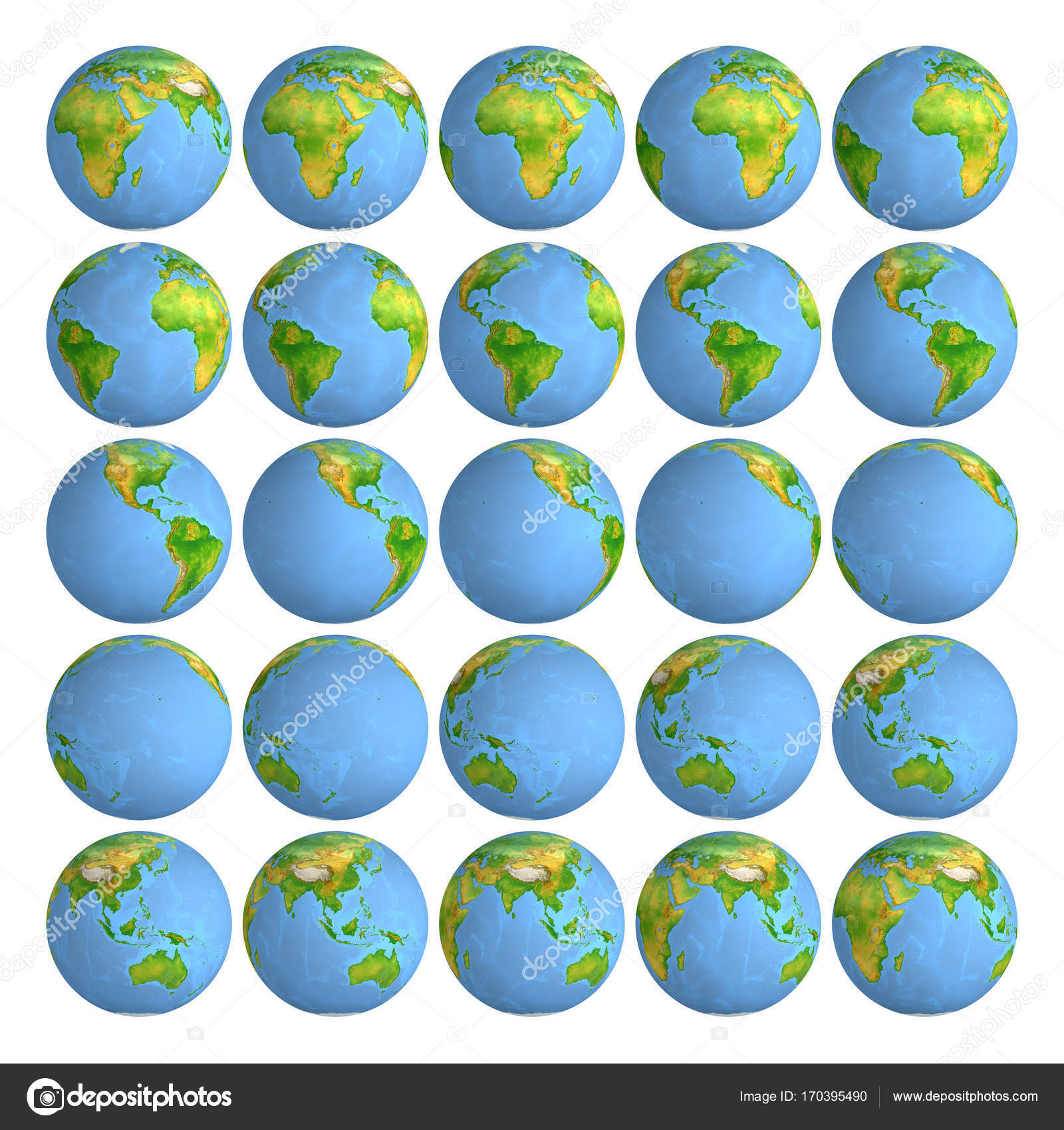 Planet Earth. Globe. World map Stock Photo by ©kharlamova_lv 170395490