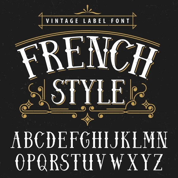 12,400,049 Vintage french font Vector Images | Depositphotos