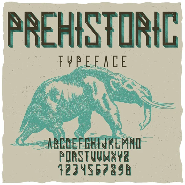 ᐈ Dinosaur font stock vectors, Royalty Free prehistoric font ...