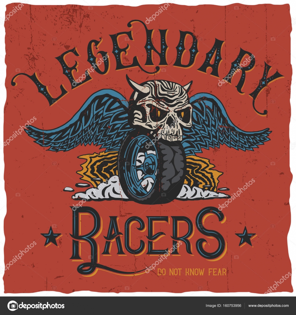 Legendary Racers Poster Stock Vector by ©antonantipov 160753956