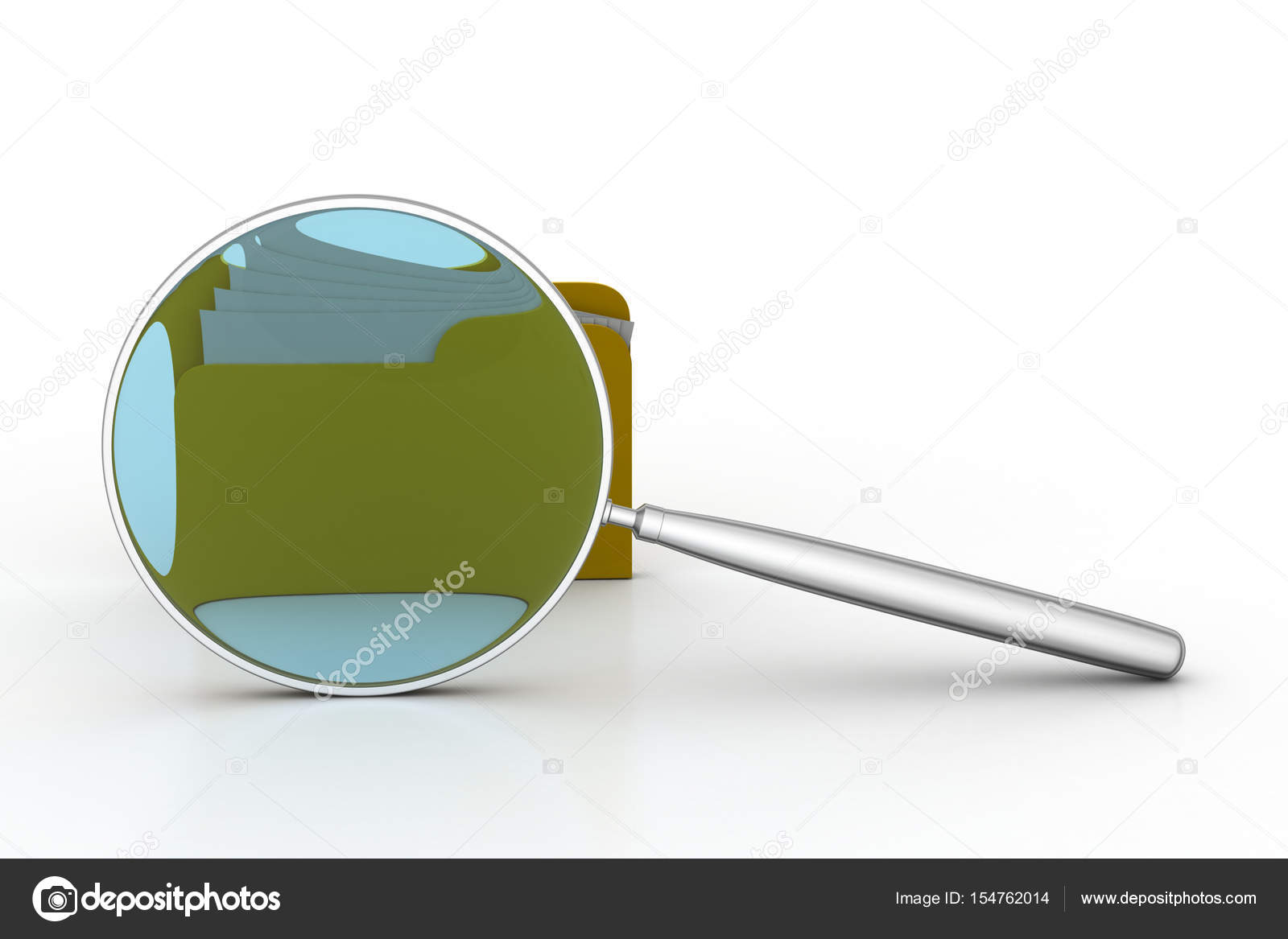 Magnifying Glass File Folder — Stock Photo © manojmadhu144@gmail.com ...