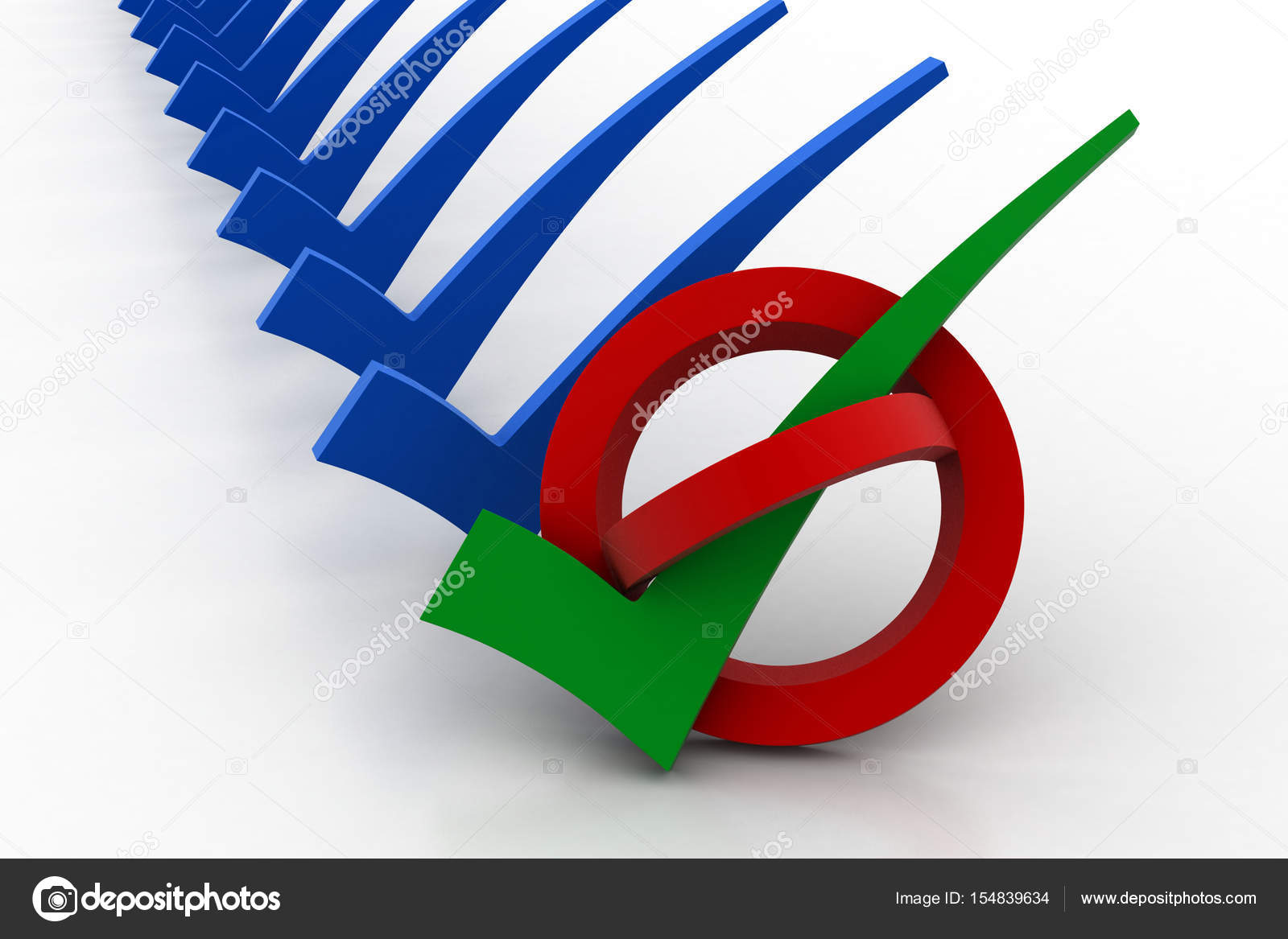 Check marks in prohibition sign Stock Photo by ©manojmadhu144@gmail.com ...