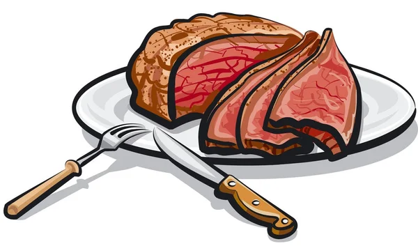 Roast beef Vector Art Stock Images | Depositphotos