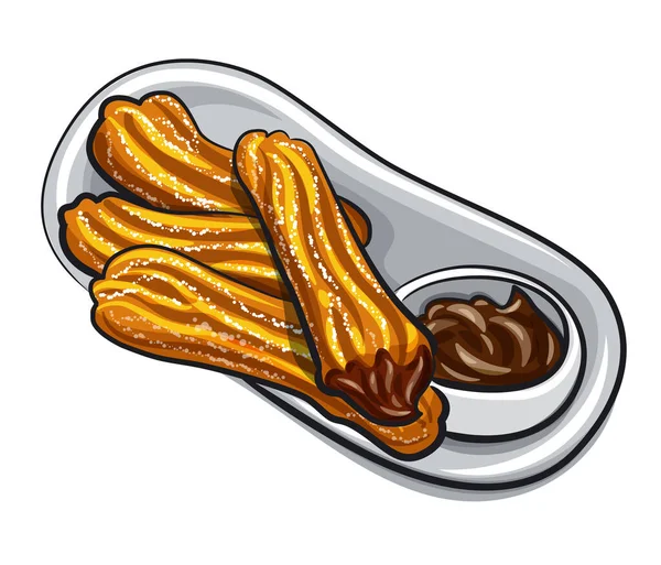 ᐈ Churro clip art stock vectors, Royalty Free churro dessert graphic ...