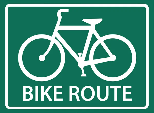 Bicycle route guide sign on white background Stock Vector Image by ...
