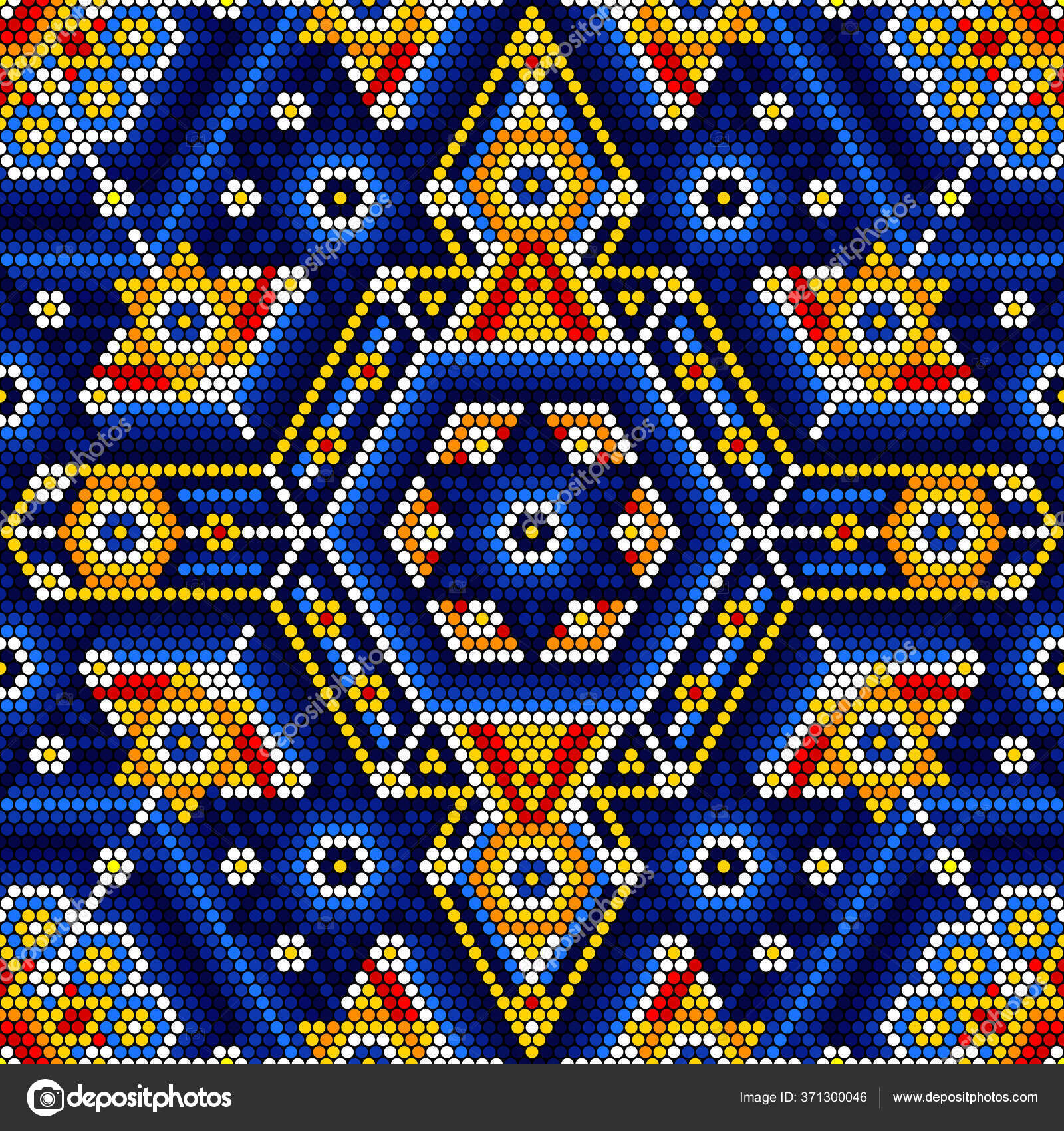 Ilustración Vectorial Patrón Inconsútil Abstracto Colorido Inspirado ...