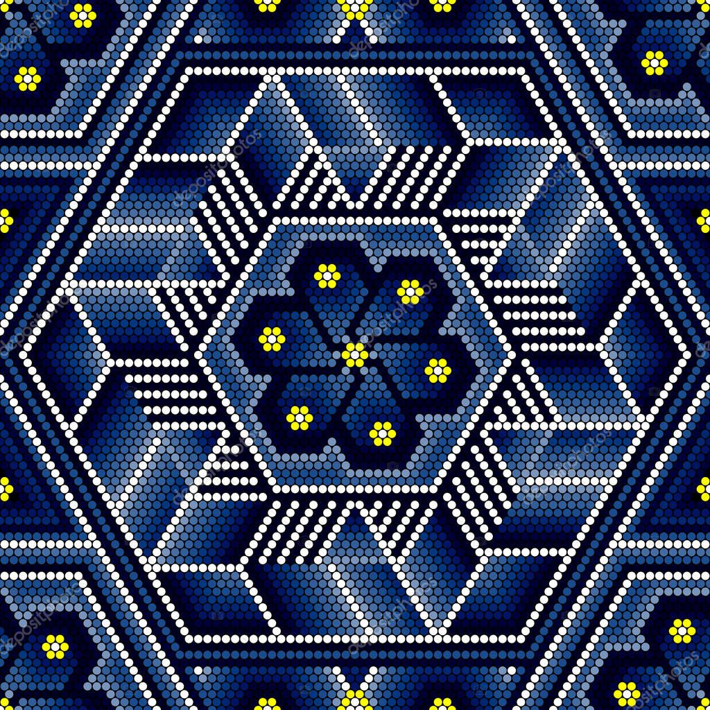 ilustración vectorial de patrón inconsútil abstracto colorido inspirado ...