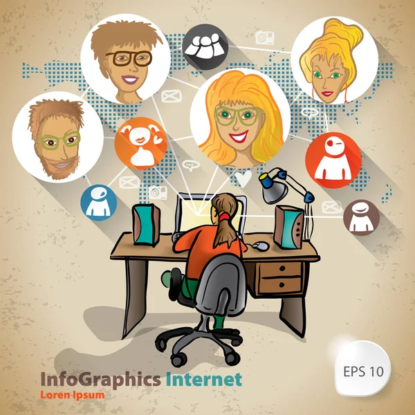 Global village cartoon | Global village cartoon with a group of ...