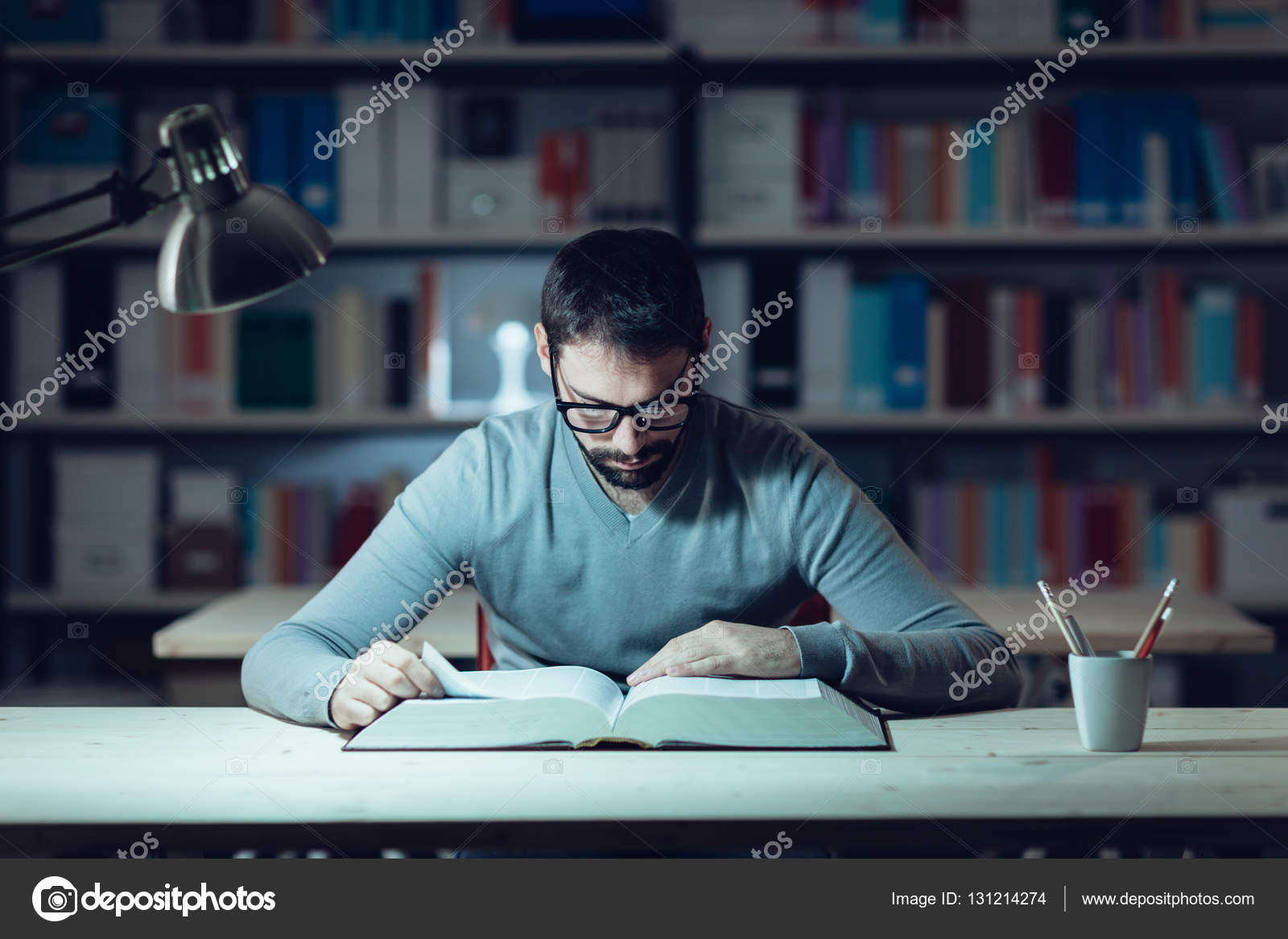 Man Studying