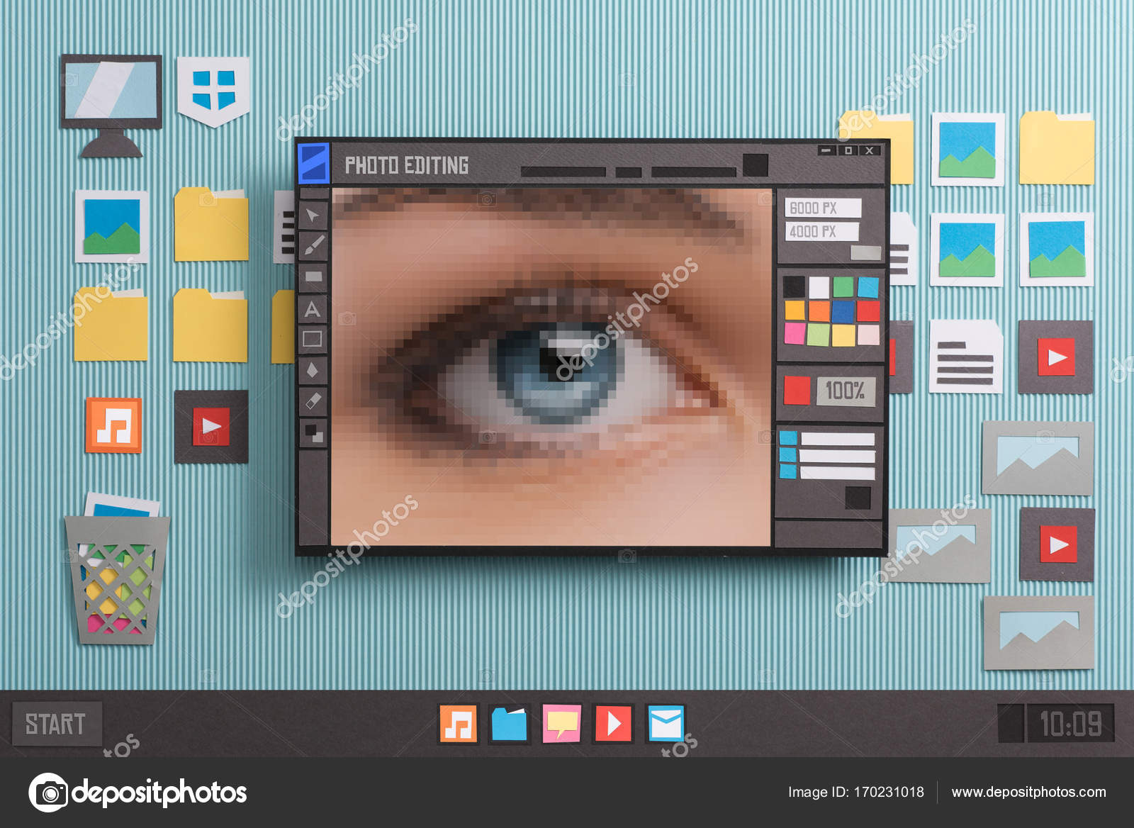 Pictures editing and image retouching — Stock Photo © stokkete #170231018