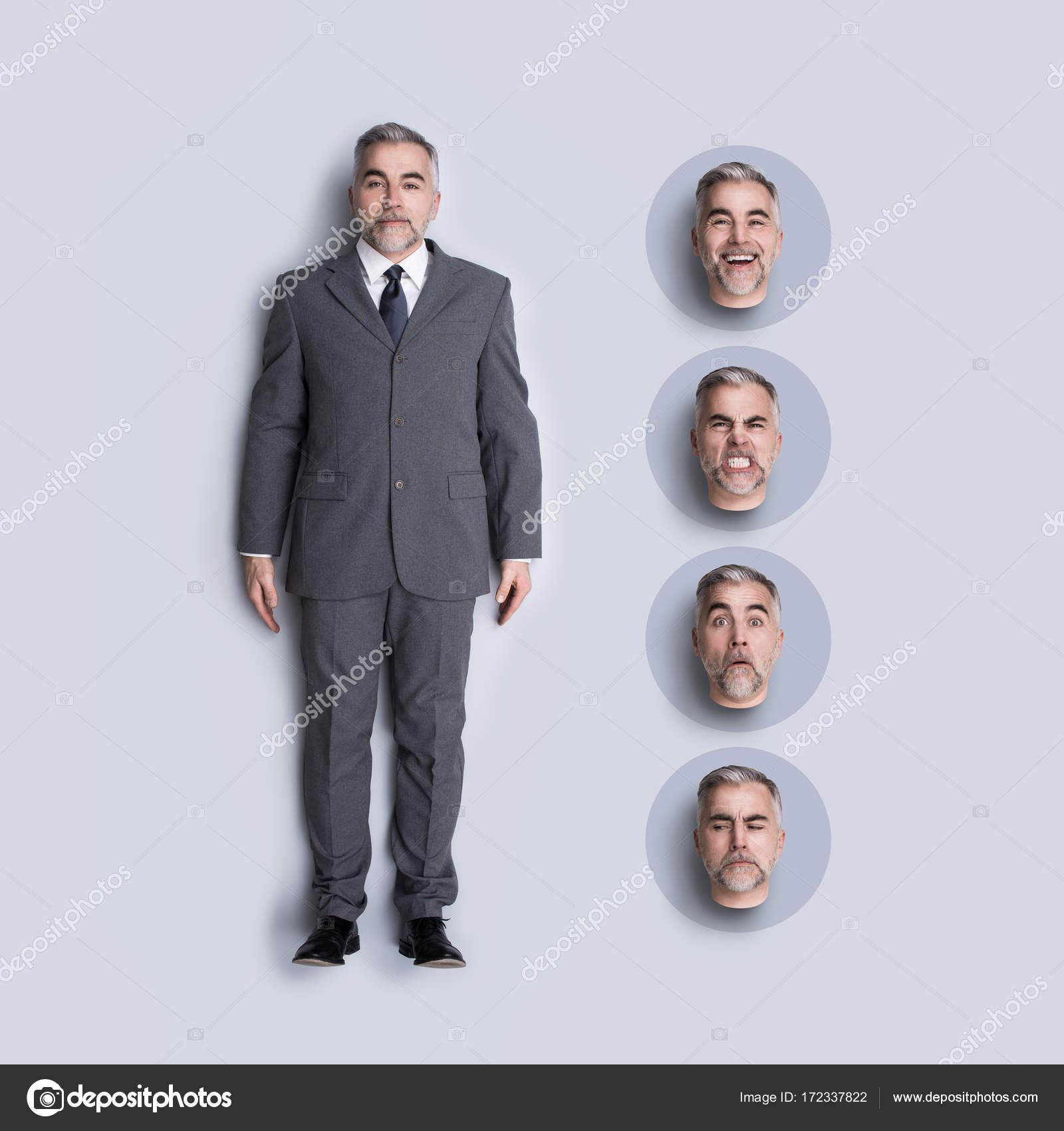 Realistic corporate businessman doll — Stock Photo © stokkete #172337822