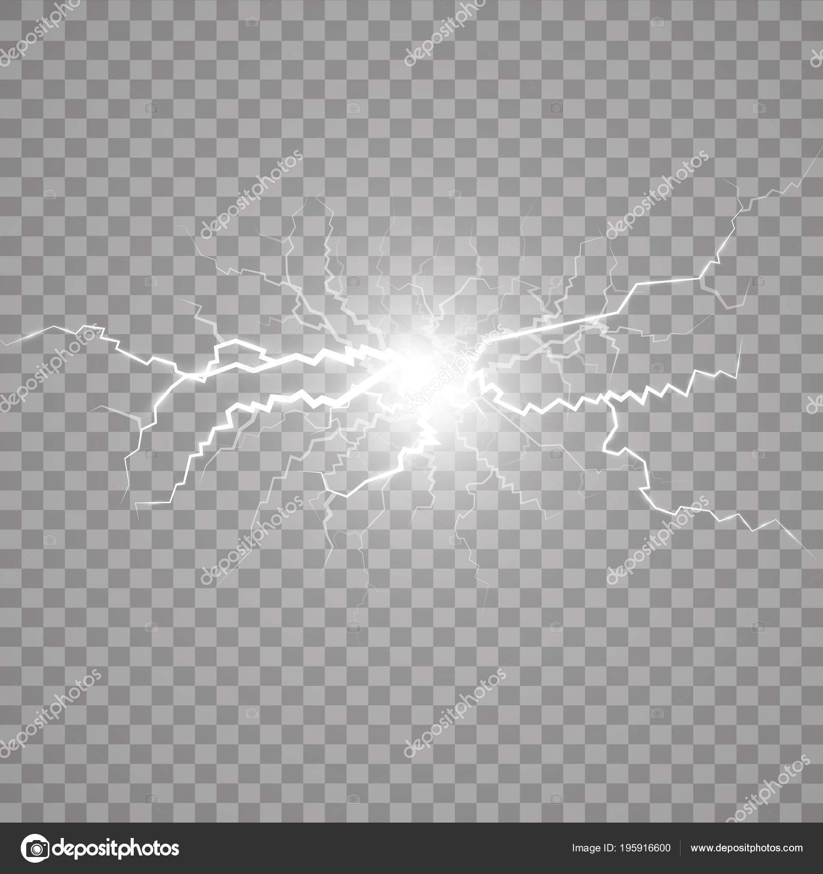 Vector Electricity Charge Effect Electric Lighting Abstract Techno ...