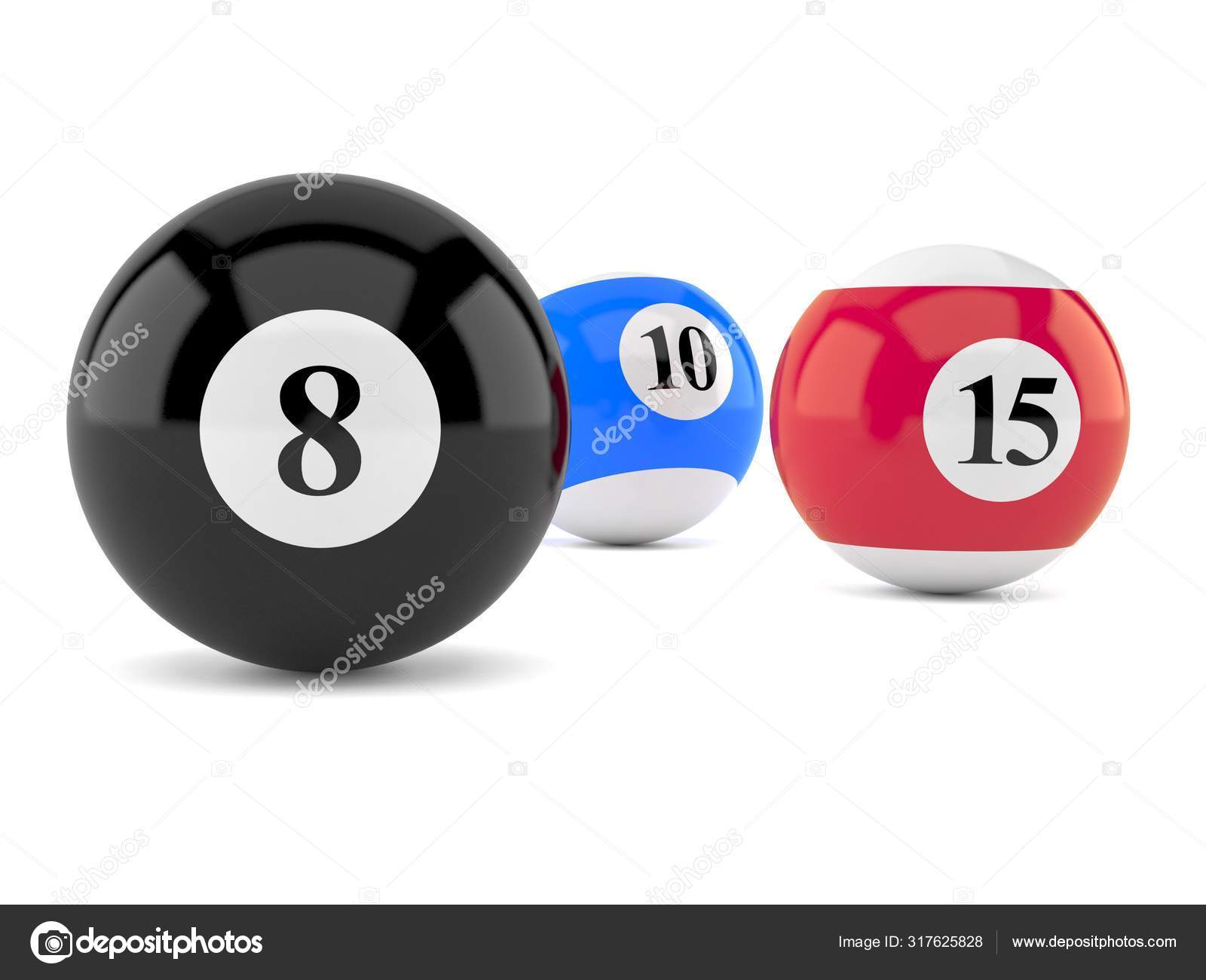 Pool balls — Stock Photo © Talaj #317625828
