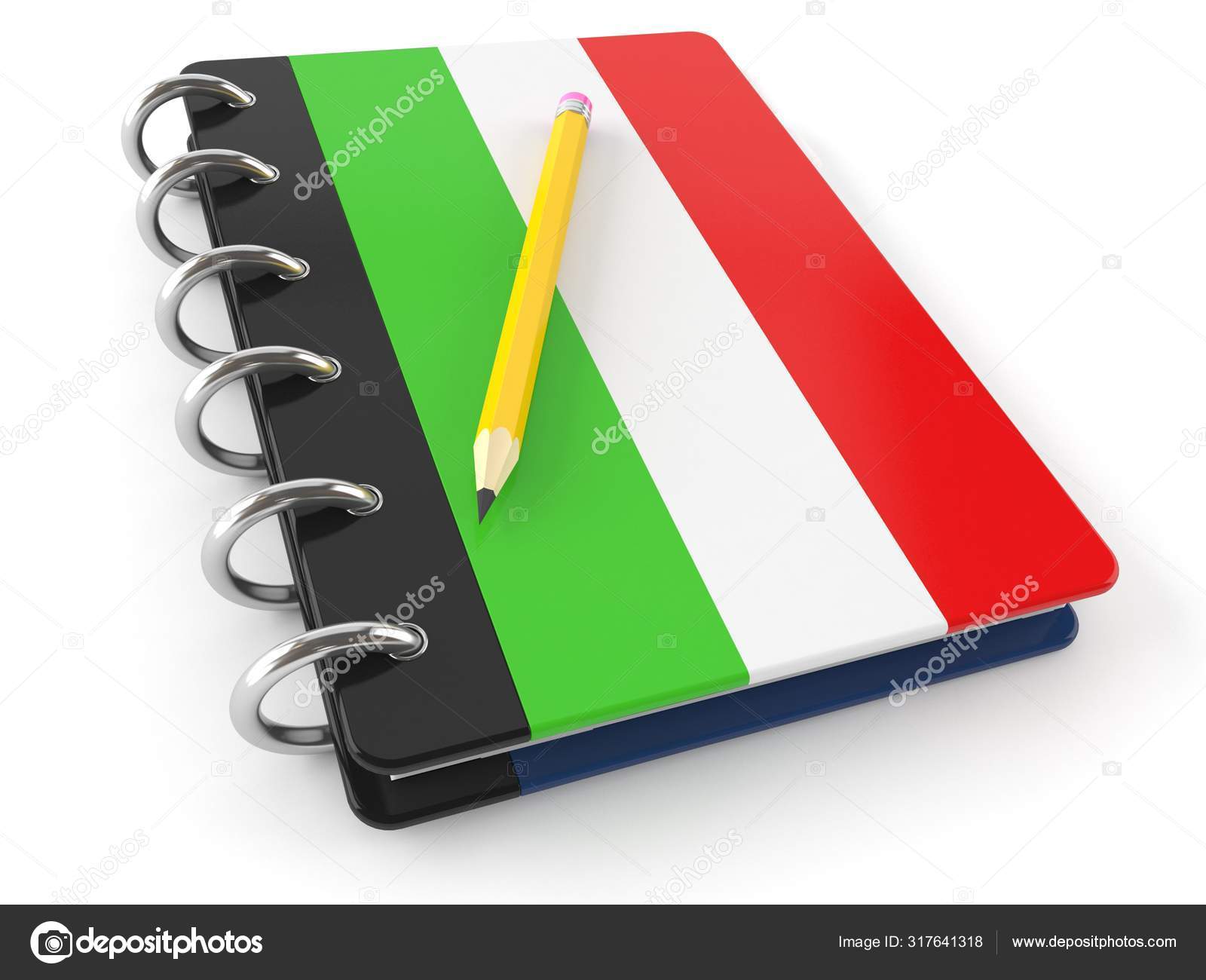 Italian notepad — Stock Photo © Talaj #317641318