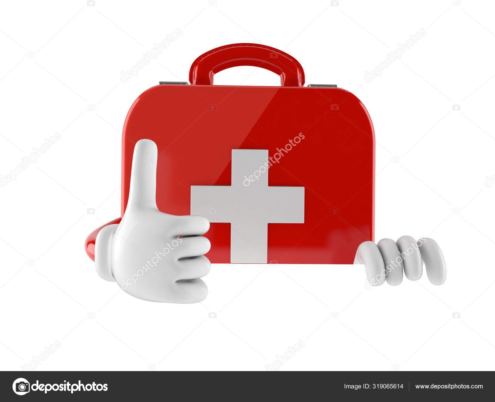 First aid kit character — Stock Photo © Talaj #319065614