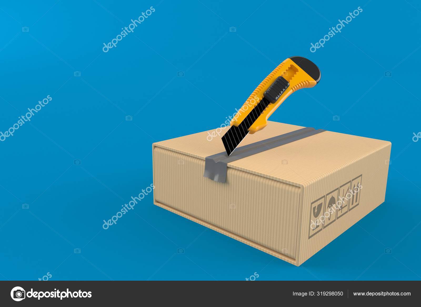 Package with razor blade — Stock Photo © Talaj #319298050