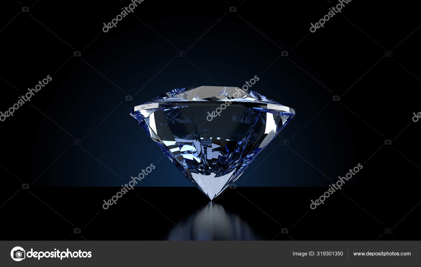 Diamond on black background — Stock Photo © Talaj #319301350