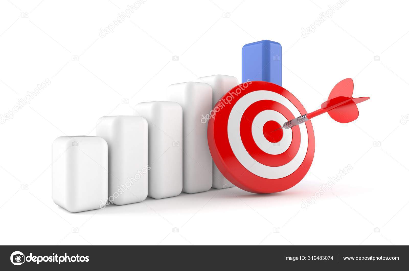 Bull's eye with chart Stock Photo by ©Talaj 319483074