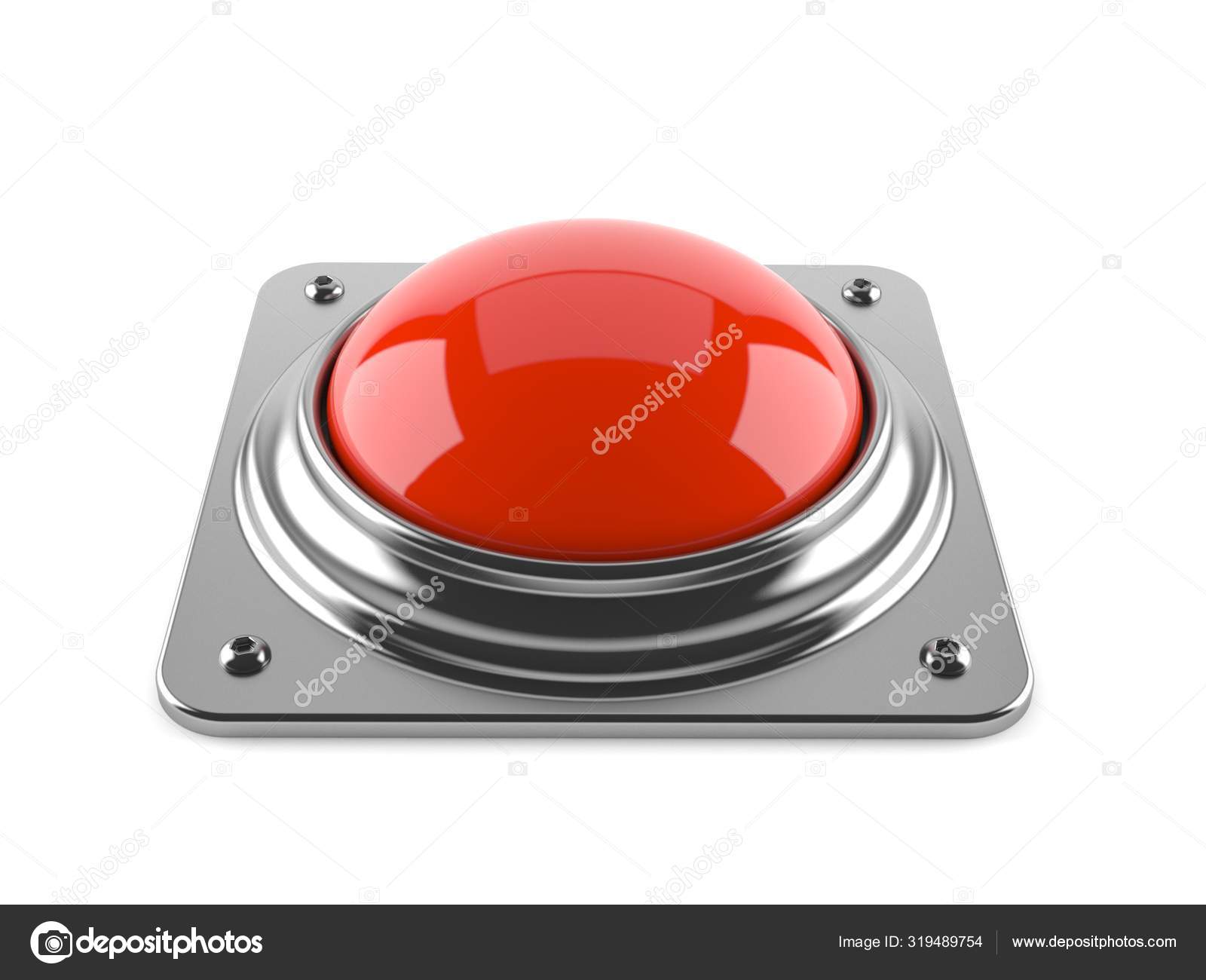 Red push button — Stock Photo © Talaj #319489754