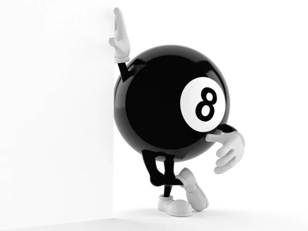 Eight ball character with blank blackboard Stock Photo by ©Talaj 319776812