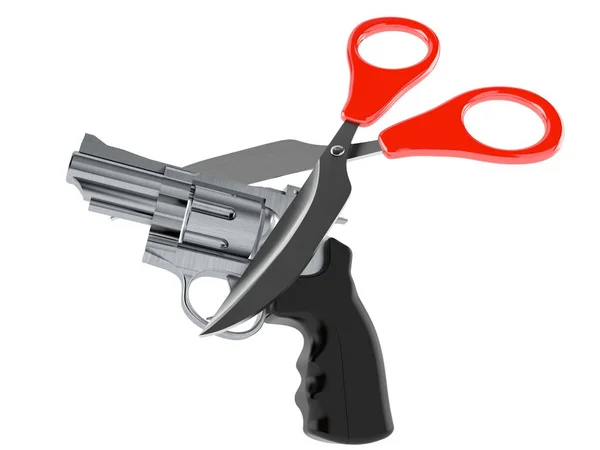 Gun with blank flag Stock Photo by ©Talaj 322474566