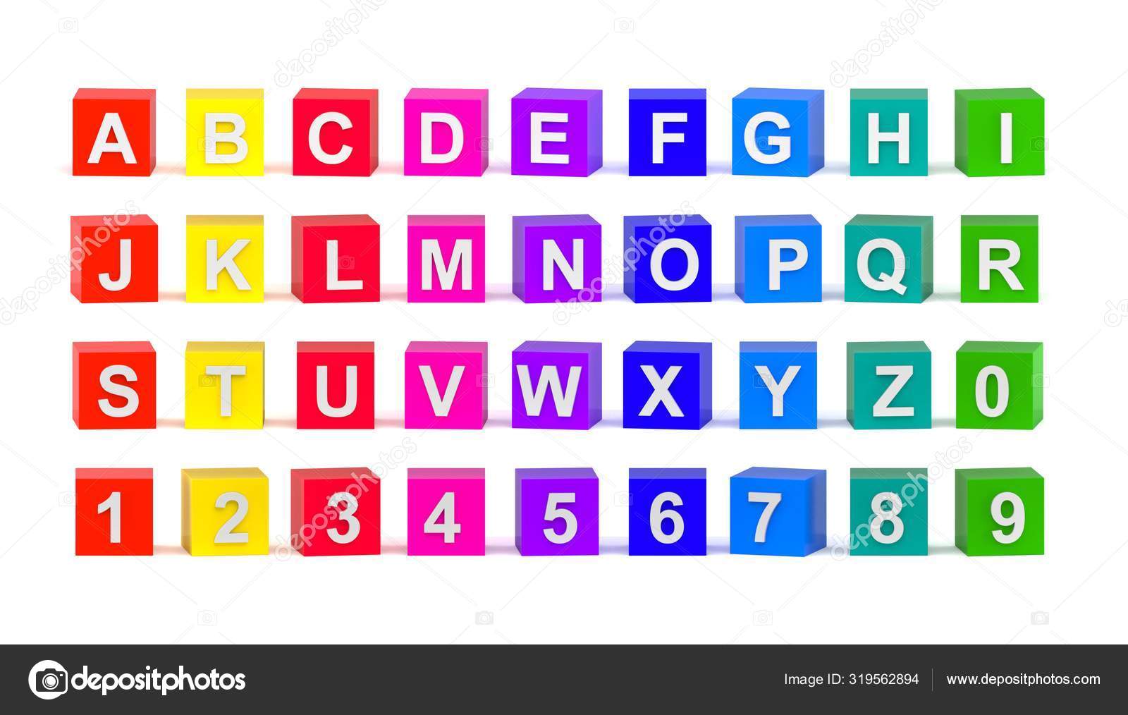 Toy blocks font — Stock Photo © Talaj #319562894