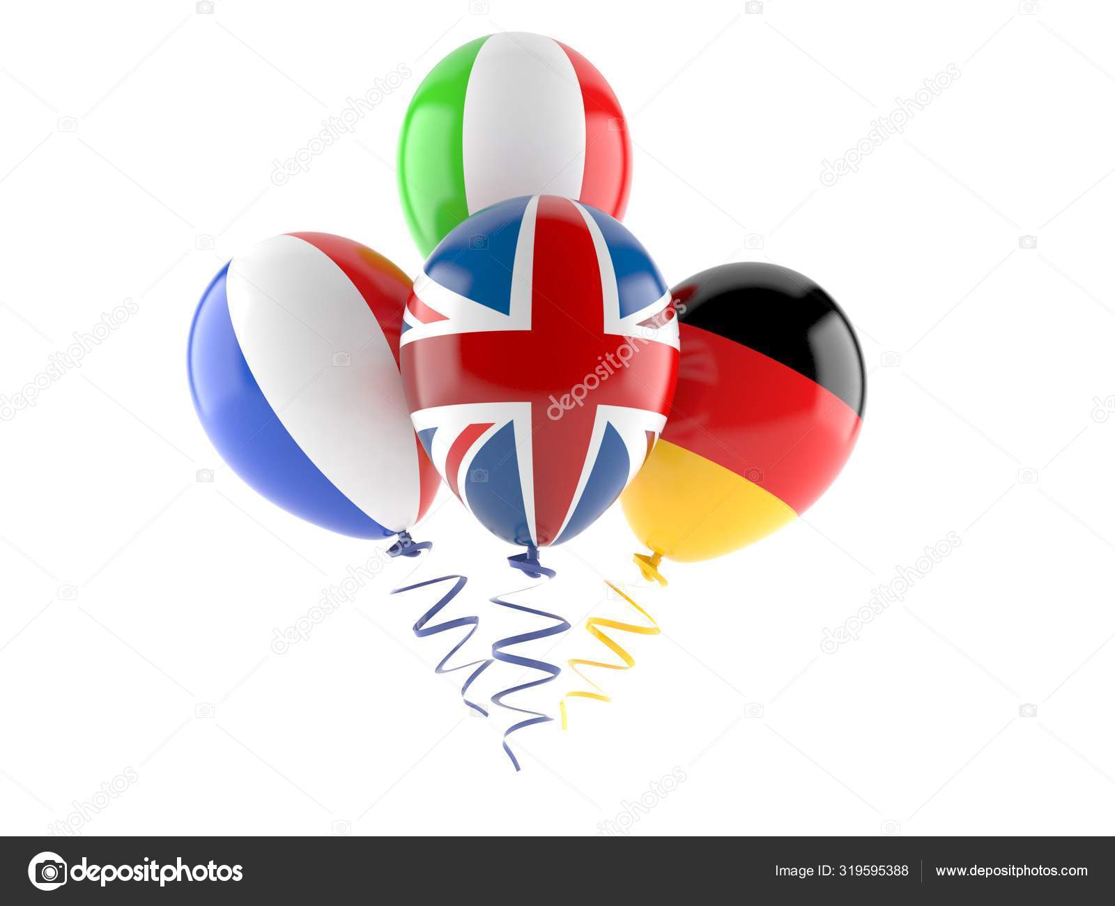 Balloons with flags Stock Photo by ©Talaj 319595388