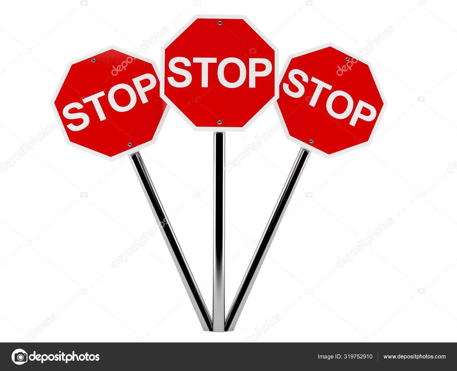 Stop signs — Stock Photo © Talaj #319752910