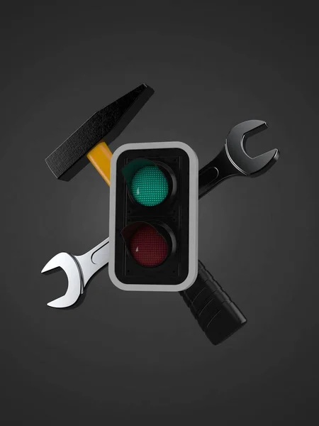 Traffic light repair Stock Photos, Royalty Free Traffic light repair ...