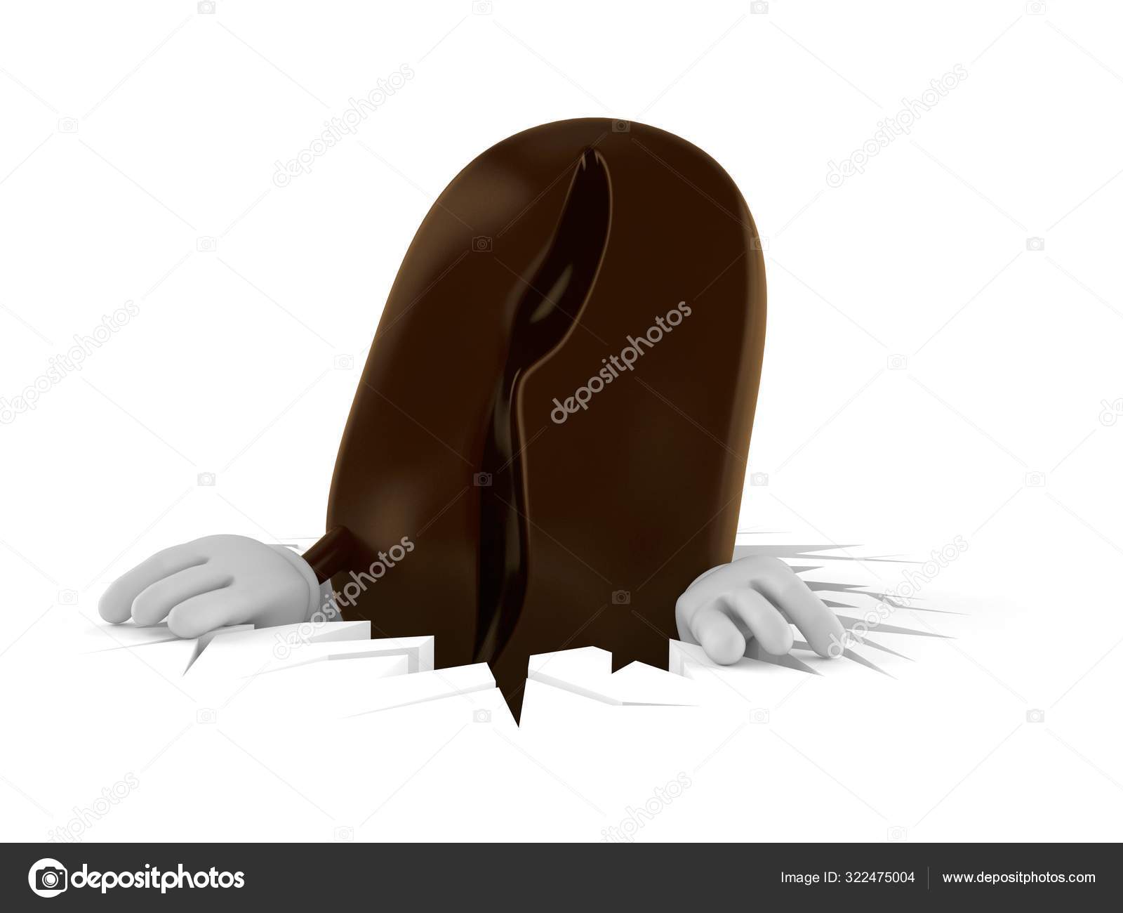 Personaje Dibujos Animados Aislado Sobre Fondo Blanco — Foto de stock ...