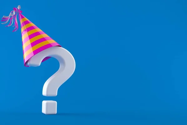 Question mark with party hat Stock Photo by ©Talaj 319765208