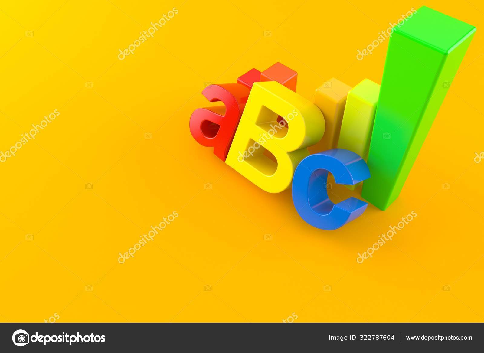 ABC text with chart Stock Photo by ©Talaj 322787604
