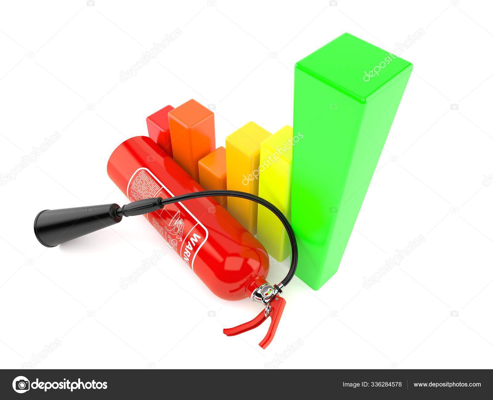 Fire extinguisher with chart Stock Photo by ©Talaj 336284578