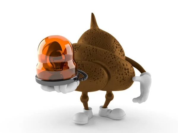 Emergency siren character surfing on cursor — Stock Photo © Talaj ...