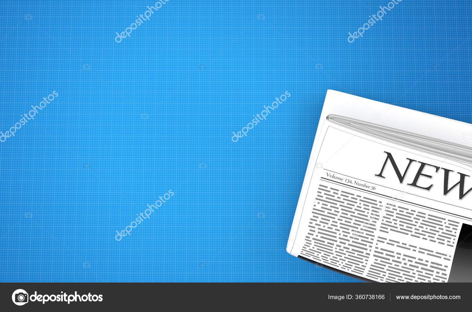 Newspaper Blueprint Background Illustration — Stock Photo © Talaj ...