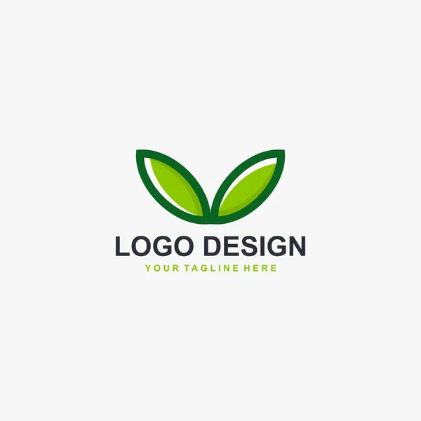 Harvest logo design vector. Leaf circle abstract design for an ...