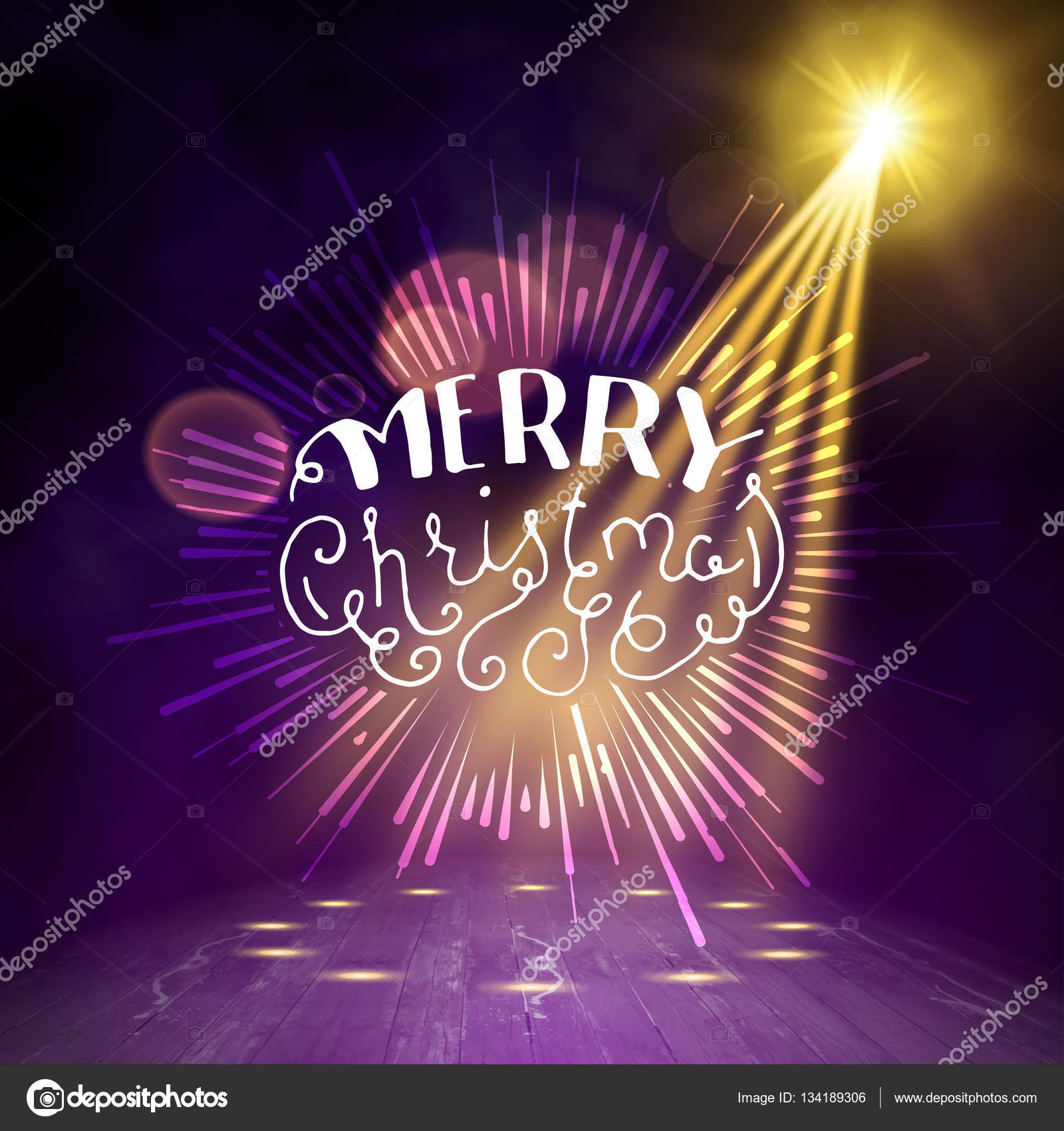 Show background. Merry Christmas Brush Script Style Hand lettering ...