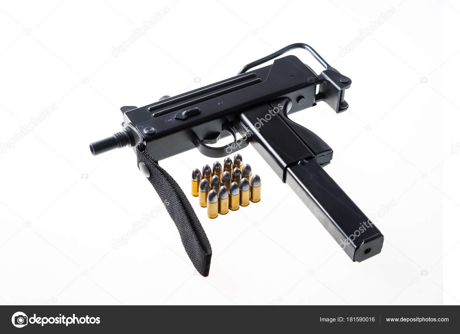 Subfusil Aislado Sobre Fondo Blanco: fotografía de stock © Khamlaksana ...