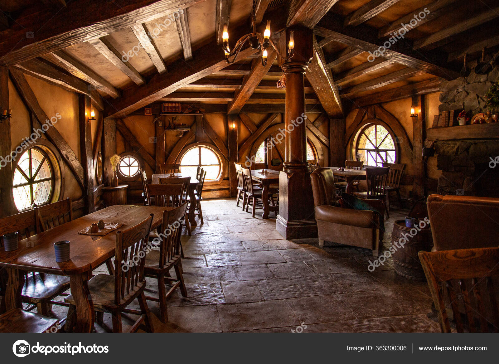 Hobbit Tavern Hobbiton Matamata New Zealand – Stock Editorial Photo ...