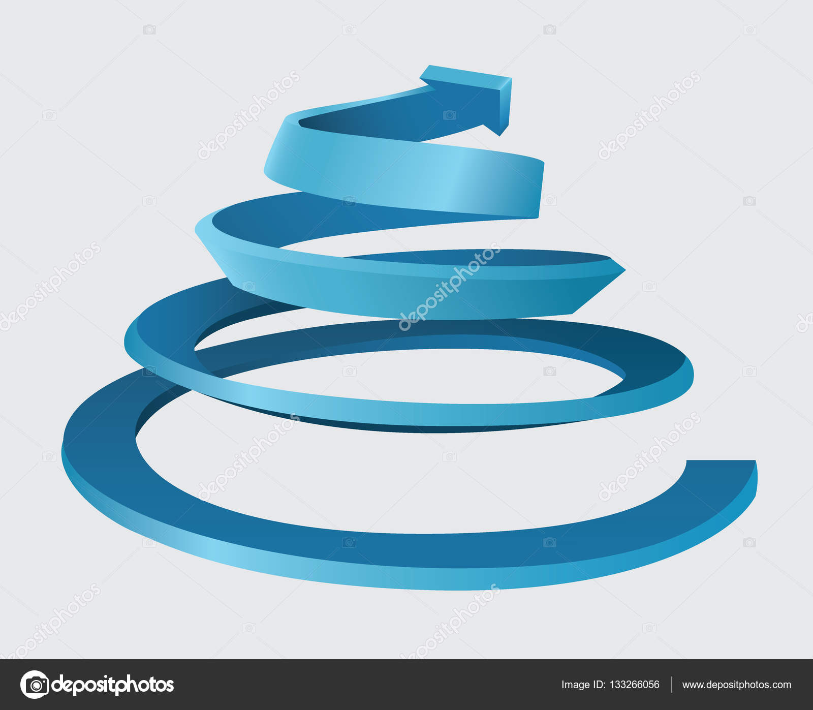 Three dimensional spiral Stock Vector Image by ©levente #133266056