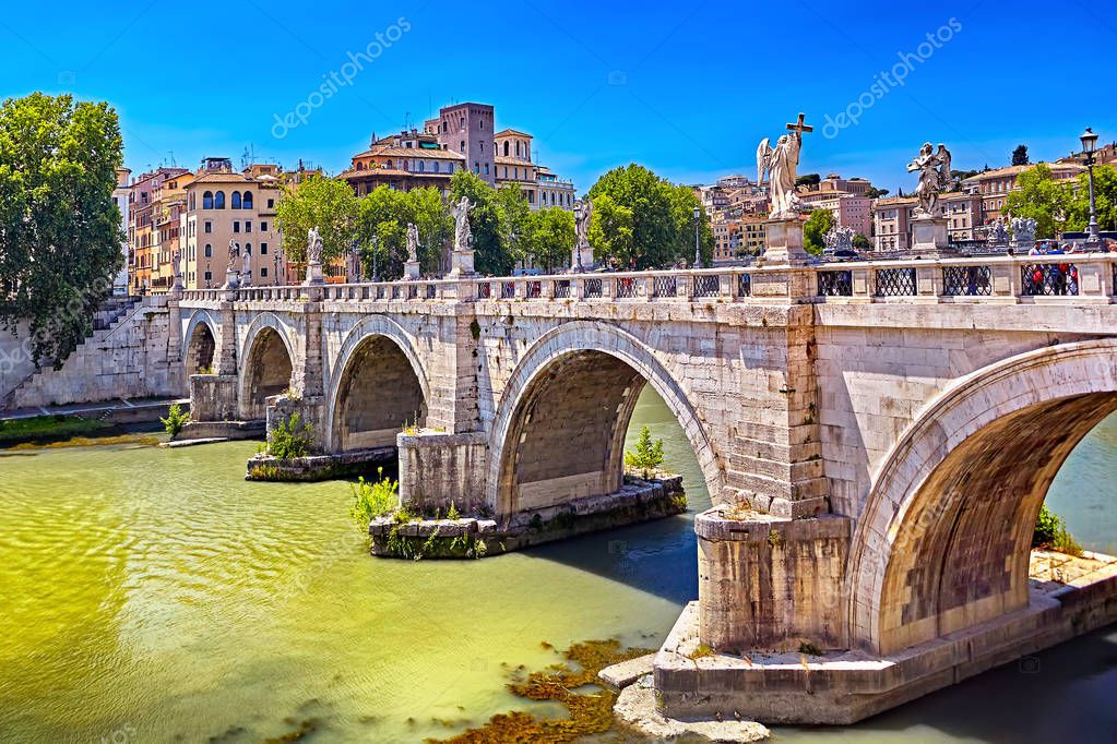Angel Bridge In Rome